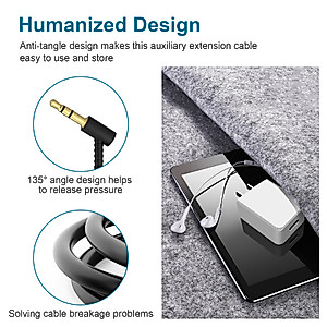 Headphone Extension Cable Compatible with Bose QuietComfort QC45 QC35II QC35 QC25 NC700 Headphones, 3.5mm Male to Female Stereo Audio Cable for Phone, PS4, Switch, Tablets (4ft)