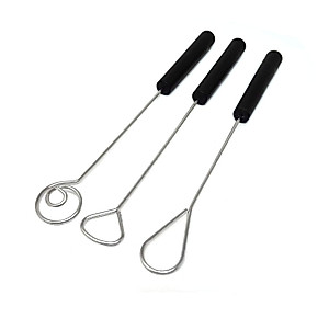 Honbay 10PCS Stainless Steel Chocolate Candy Dipping Forks Fondue Forks for Baking