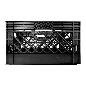 Farmplast Rectangle Milk Crates Black Color 24qt x 96 count