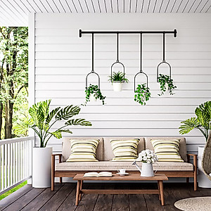 Kcysta Hanging Planters for Indoor Plants, Pull Out Cabinet Organizer, 11.8" -18.1" Width Expandable Cabinet Drawers for Pot and Pan, Kitchen Slide Out Storage Rack, Black