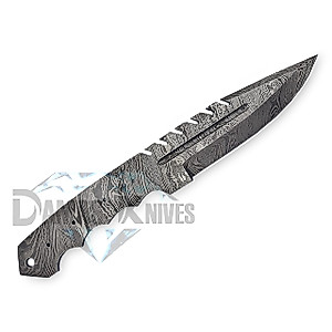 Custom Handmade Damascus Steel Blank Blade for Knife Making HB 12