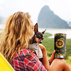 Macorner Gifts For Mom - Dog Mom Gifts For Women & Mothers Day Gifts For Dog Mom - Birthday Gifts for Mom From Daughter Son Dog Lover Gifts Mugs Stainless Steel Tumbler 20oz Christmas Gift For Mom