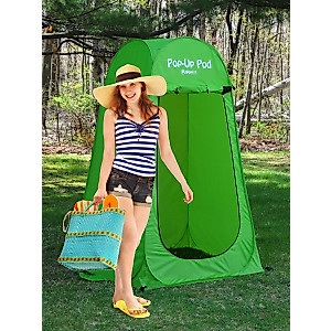 GigaTent Pop Up Pod Changing Room Privacy Shower Tent – Instant Portable Outdoor Rain Shelter, Camp Toilet for Camping & Beach – Lightweight & Sturdy, Easy Set Up, Foldable - with Carry Bag