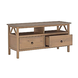 Linon Titian Driftwood TV Stand