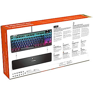 SteelSeries Apex 7 TKL - Mechanical Gaming Keyboard - OLED Display - Brown Switches - American (QWERTY) Layout