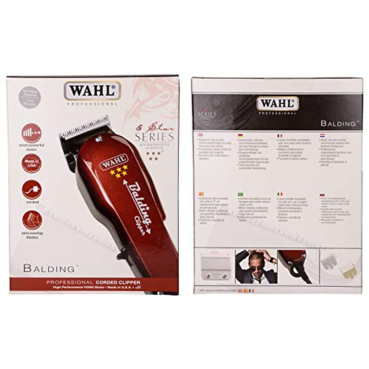 5 Star Balding Clipper - Model # 8110 - Red