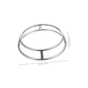 FUNOMOCYA Double Stainless Steel Pot Rack Heat Round Design for Cooking Utensils Saute Pans and Woks Kitchen Storage Solution