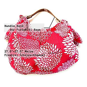 JAPANDIPITY [27.5"x27.5"] Furoshiki - Japanese Wrapping Cloth Bandana, Plain Colors 27.5 * 27.5 inches… (Brown)