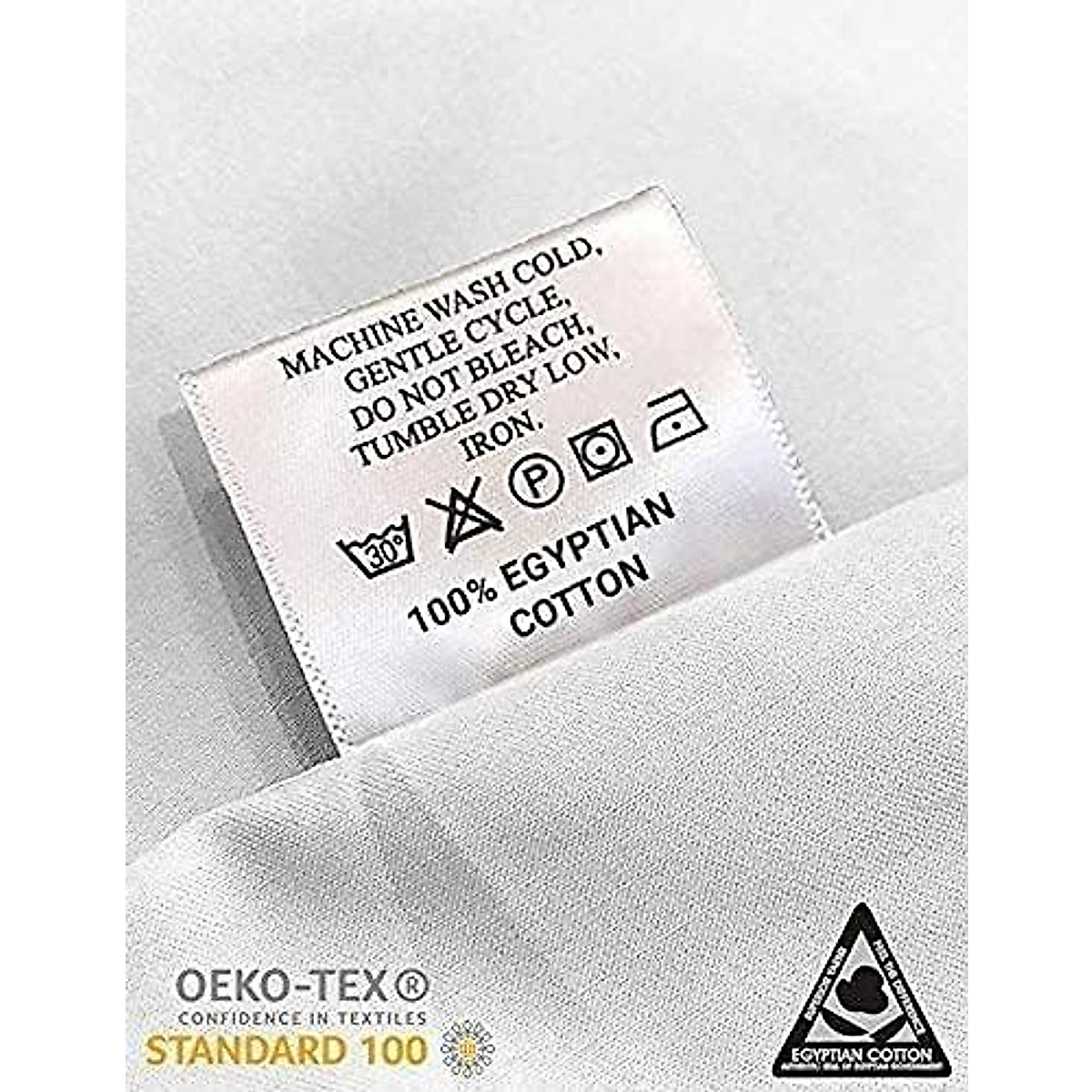 Kamas Egyptian Cotton Sateen Weave Pack of 2 Extra Large Pillowcase to Fit Your Oversized Pancake Large Huge & Gusseted Pillows (White, King Oversize- 23x43)