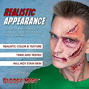 Bloody Mary, Fake Scab Blood Body Paint Makeup, (Small - 1oz)
