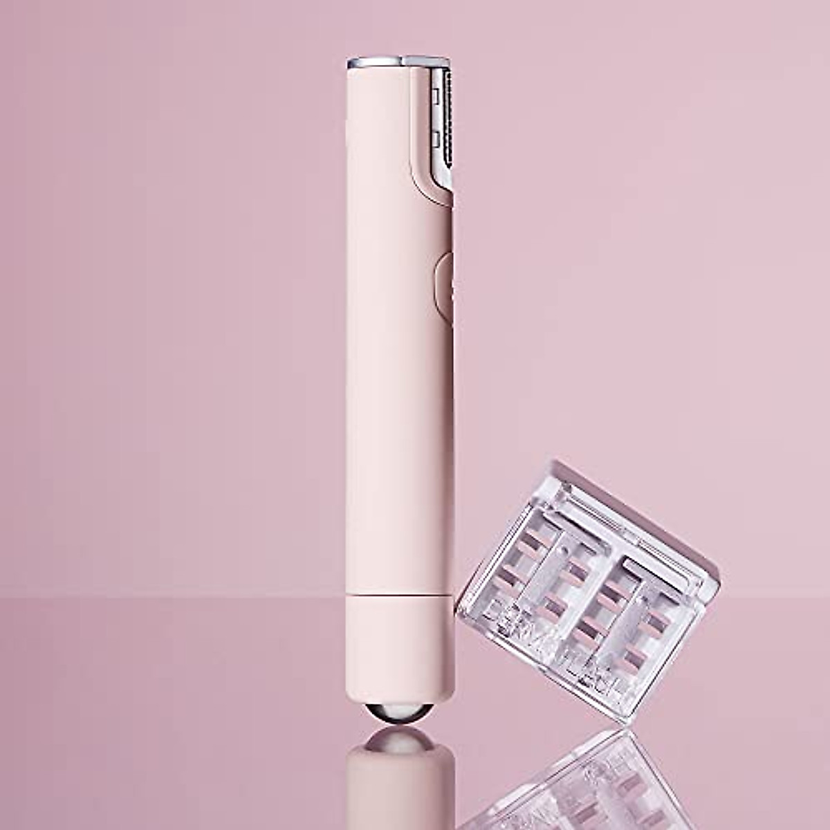 DERMAFLASH Mini Dermaplaning Tool for Precision Peach Fuzz Removal, Blush