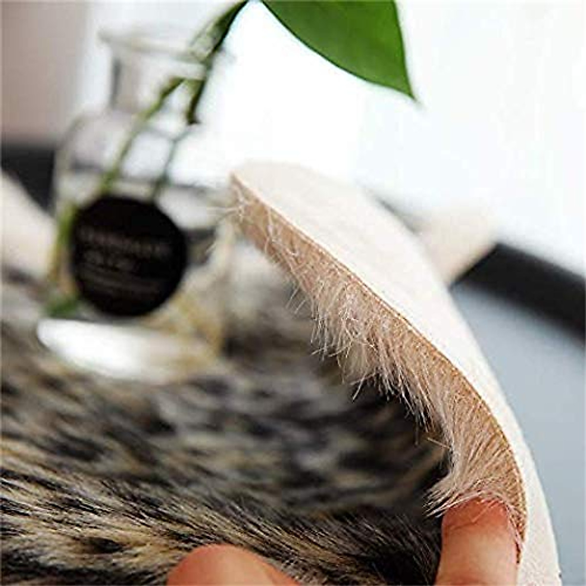 Leopard Print Rug,Faux Cowhide,Artificial Carpet,Simulation Cowhide, Leopard, Tiger, Zebra, Cow Hide Mat Rug Animal Print Rug Hide Faux Carpet (A) / 40x37inch,3.3x3.1ft