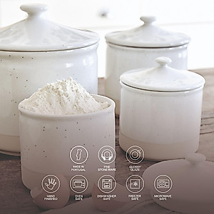 Casafina Ceramic Stoneware 10" Colander - Fattoria Collection, White | Microwave & Dishwasher Safe Dinnerware | Food Safe Glazing | Restaurant Quality Serveware