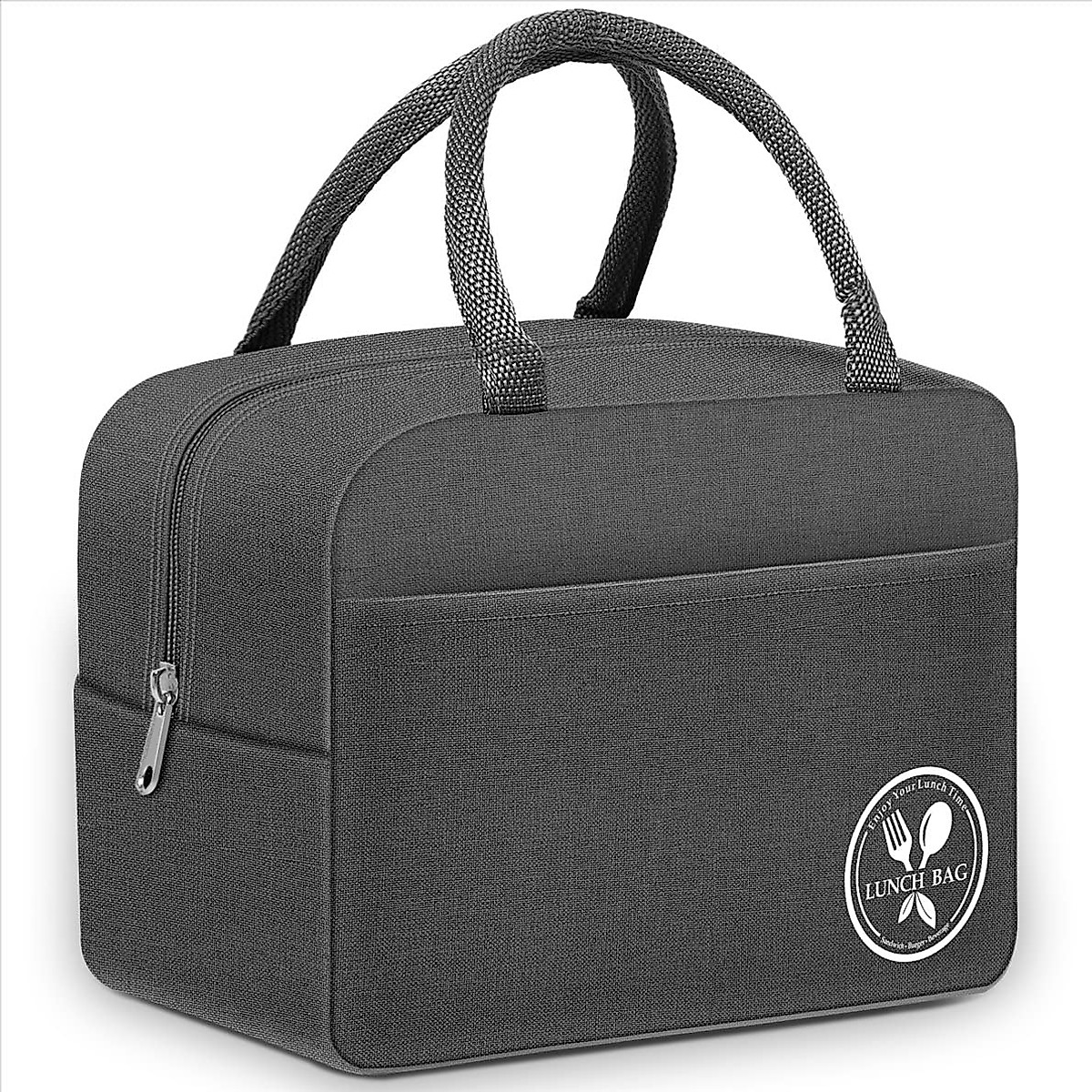 AURUZA 11L 20Cans Insulated Lunch Bag for Women Men, Reusable Lunch Box for Office Work Picnic Beach Travel, Leakproof Soft Cooler Tote Bag Freezable Lunch Bag for Adult (Gray)