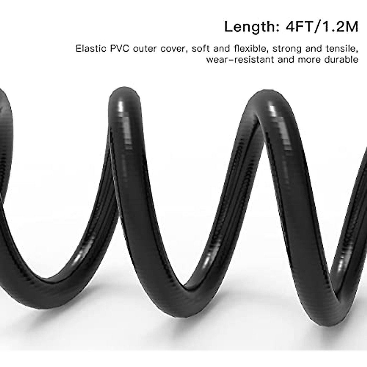 Jadalife 4ft Propane Hose Adapter1lb to 20lb, Propane Grill Hose fit for Weber/Coleman/Blackstone Grill, Buddy Heater, Smoker, Camping Stove