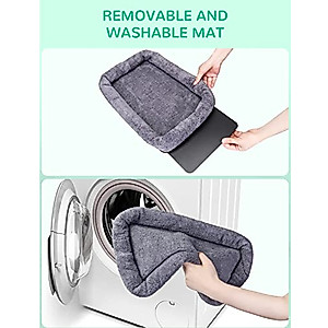 Cat Carrier, Pet Carrier Airline Approved, Dog Carrier Bag for Small Dogs and Cats, Foldable Pet Travel Carrier with Shoulder Strap, Soft Removable Mat and Pet Bowl