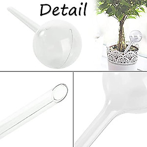 10 PCS Clear Garden Watering Globes,Plastic Self Watering Bulbs Ball,Automatic Watering Globes for Plant Indoor Outdoor,Garden Water Device