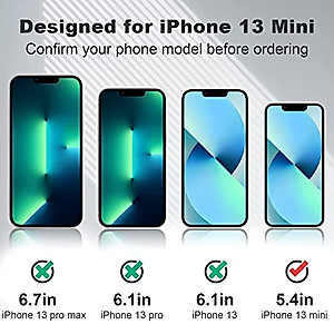 Clear Cute Cat Phone Case iPhone 13 Mini Case - 5.4 Inch Kawaii Black Cats iPhone Case, Non-Slip Pattern Design and Shock Absorption, Gel Frame Support Black Phone Case for Teen Girls and Sisters