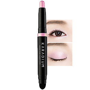 KARADIUM Shining Pearl Smudging Eye Shadow Stick 1.4g (#2 Ice pink) - Waterproof Long Lasting Daily Eye Makeup Eye Shadow Stick - Creamy Texture, Easy to Draw - Hypoallergenic for Sensitive Eyes