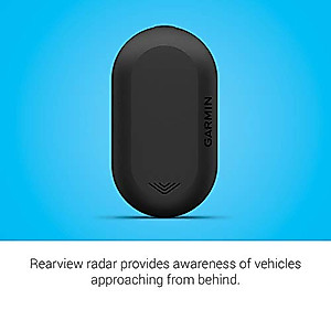 Garmin Varia RVR315, Cycling Rearview Radar with Visual and Audible Alerts for Vehicles Up to 153 Yards Away