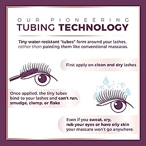Blinc UltraVolume Tubing Mascara, Volumizing, Lengthening and Curling Mascara, Ultra-Longwearing Washable Mascara, Clean, Vegan and Cruelty-Free, 9mL / 0.30 Fl Oz (Pack of 1)