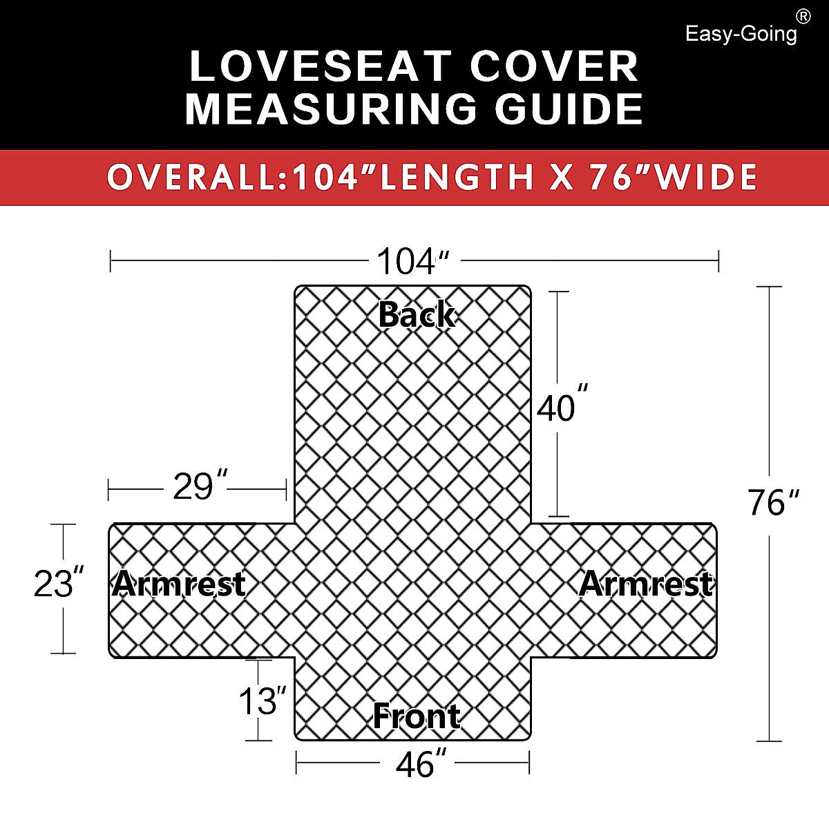 Easy-Going Reversible Loveseat Couch Cover for 2 Cushion Couch Sofa Cover for Dogs Water Resistant Furniture Protector with Foam Sticks Elastic Straps for Pet (Loveseat, Chocolate/Beige)