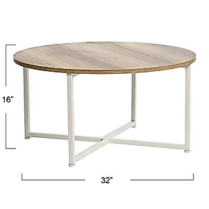 Household Essentials Coffee Table, Coastal Oak