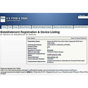 10 Pack, 4-Layers KF94 Certified Korean Face Mask (Made in Korea) (Kids, Children, Youth, Adults) [HappyLife] (Kids White)