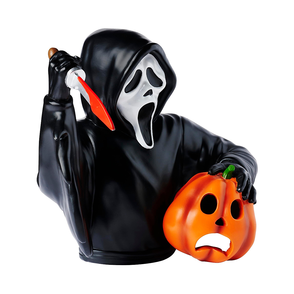 Spirit Halloween Light-Up Ghost Face ® Bust Statue | Officially Licensed | Halloween Décor | Light-Up Halloween Décor