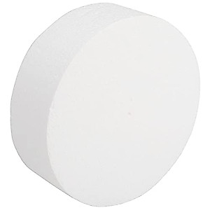 Hedume Set of 4 Round Foam Cake Dummy, 4 Sizes Cake Foam Dummies, 6-12 Inches Foam Cake Dummy for Decorating and Wedding Display