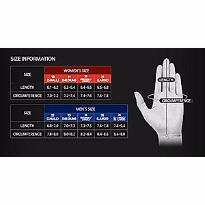 GOuft Cool Skin Functional Golf Glove for Men and Women (Green, 24 (Left-Hand))…