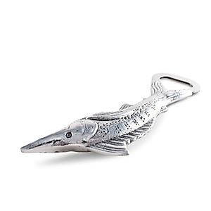 Arthur Court Designs Aluminum Marlin Fish Bottle Opener Fisherman Gift Coastal Barware 7 inch Long
