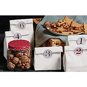 BagDream Paper Lunch Bags 12lb 50Pcs Kraft White Paper Bags, Bread Bags Paper Snack Bags 7x4.5x13.75 Inches Sack Lunch Bags