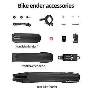 ROCKBROS Bike Fender Adjustable Bicycle Fender Fits 26"- 29" Mountain Bike