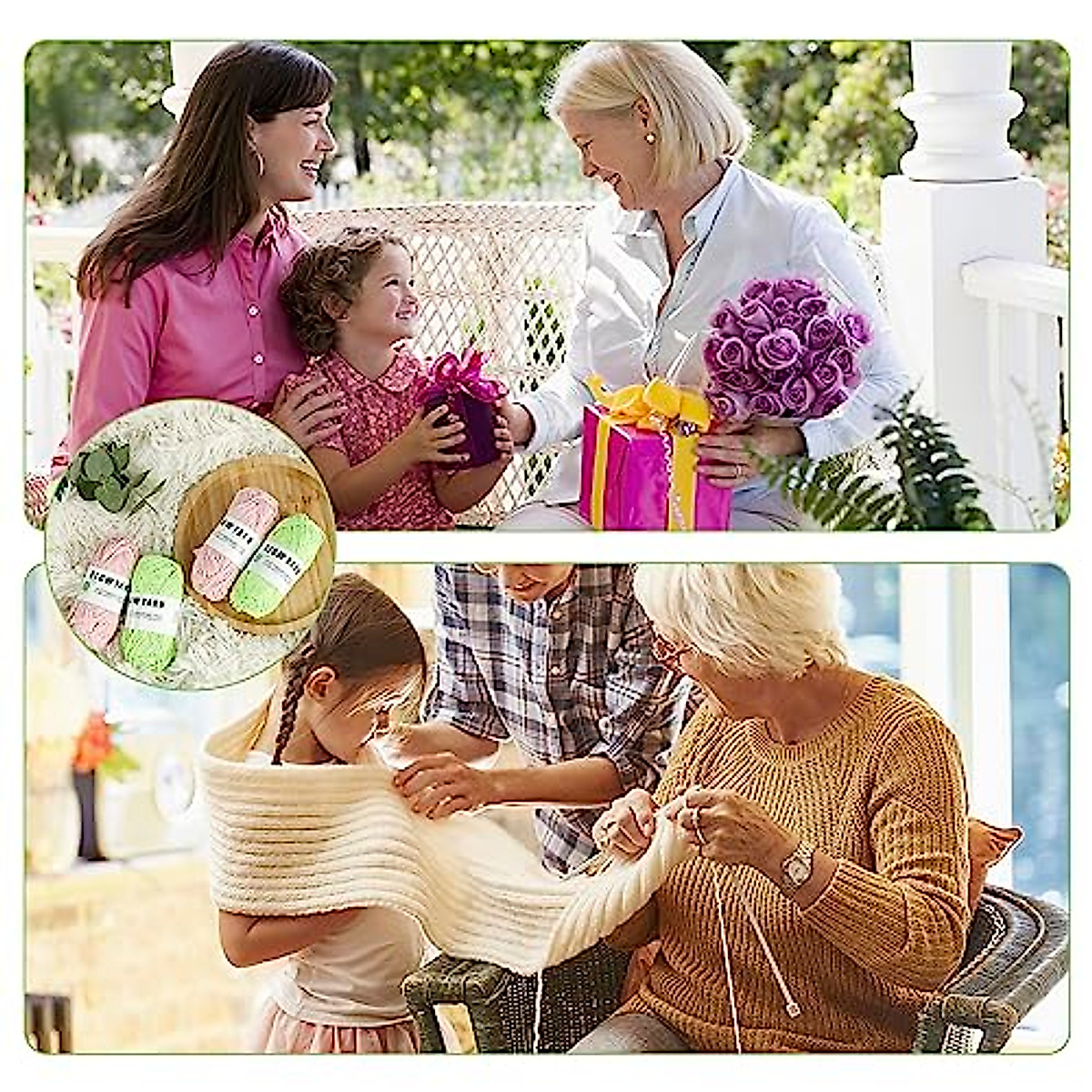 5 Rolls Glow in The Dark Yarn, Luminous Crochet Yarn for Halloween Crocheting, 174 ft Luminous DIY Knitting Yarn, Glow in The Dark Yarn for DIY Arts Crafts Crocheting Sewing Home Decoration (Green)