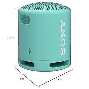 Sony SRS-XB13 EXTRA BASS Wireless Bluetooth Portable Lightweight Compact Travel Speaker, IP67 Waterproof & Durable for Outdoor, 16 Hr Battery, USB Type-C, Speakerphone, Powder Blue (Amazon Exclusive)