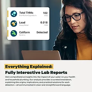 Tap Score Radon in Water Test Kit | Well or City | Full Report | EPA Certified Drinking Water Labs | #1 Best Home Water Test 2022 | 100% Unbiased