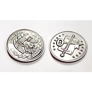 Bioshock Infinite Silver Eagle Colombia Currency - Medallion Token Money