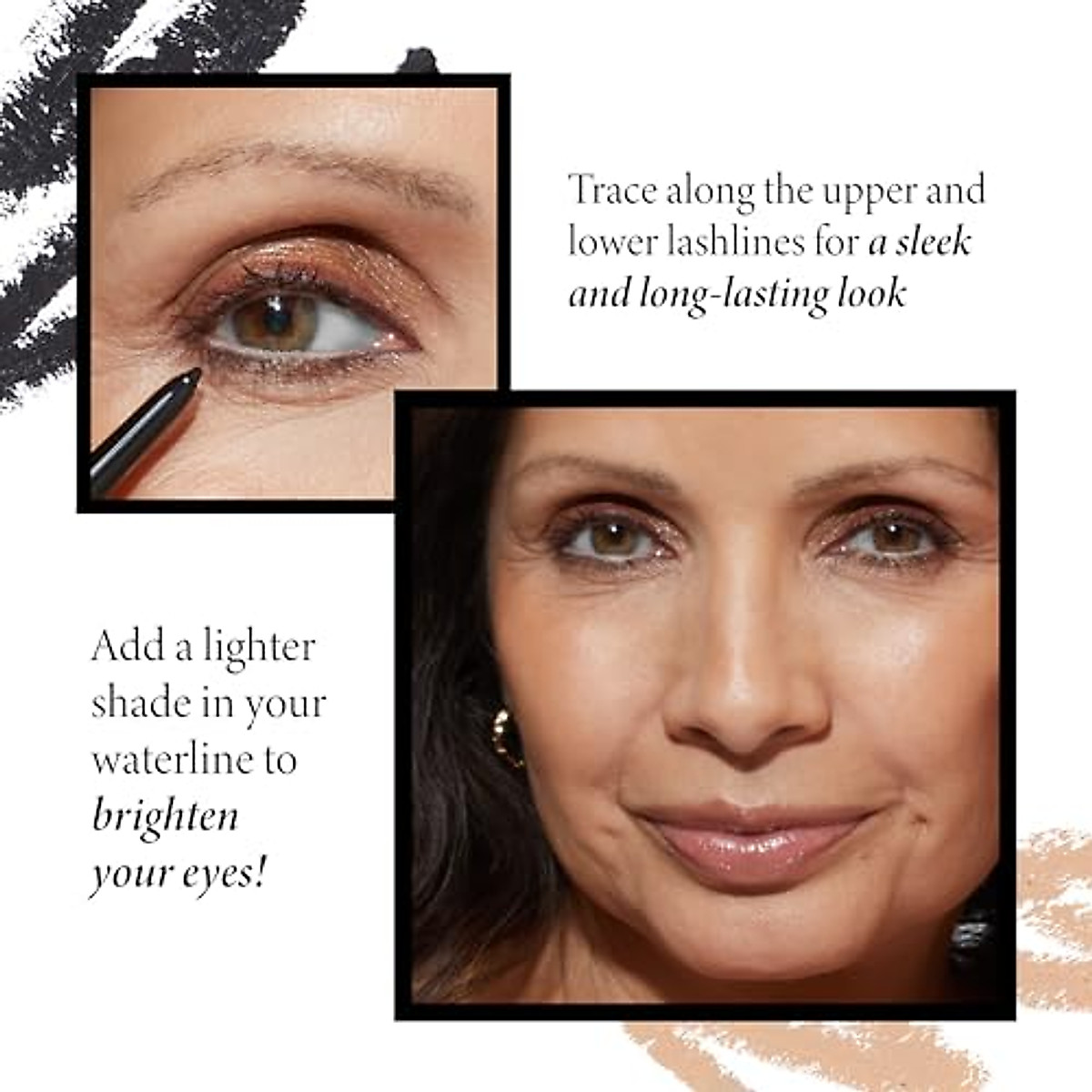 LAURA GELLER NEW YORK INKcredible Gel Eyeliner - Indigo Night - Waterproof Smudge-proof Eyeliner Pencil - Built in Sharpener