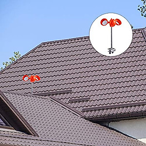 Baluue Reflective Windmill Pinwheel Bird Control Scare Device for Garden Farm Pet