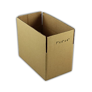 30 EcoSwift 7x4x4 Corrugated Cardboard Packing Boxes Mailing Moving Shipping Box Cartons 7 x 4 x 4 inches