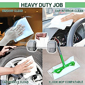 Reusable Bamboo Towels by Urban Green, Large size 2 rolls 60 sheets (Heavy Duty)