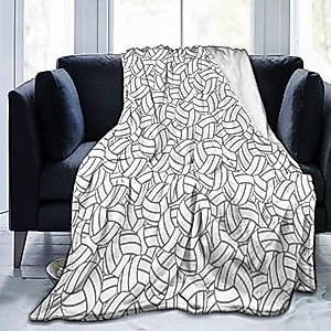 Volleyball Texture Throw Blanket All Year Round Light Weight Warm Super Soft Plush for Air-Conditioned Room Bedding Luxury Throw Blanket Blankets for Bedroom Living Rooms Sofa Couch