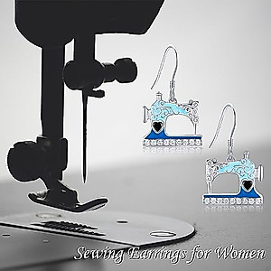 Sewing Gifts for Sewing Lovers Sterling Silver Sewing Machines Earrings for Women