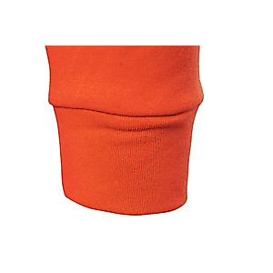 Maiyifu-GJ Men's Casual Solid Pullover Hoodies Long Sleeves Gym Hooded Sweatshirt Lightweight Drawstring Athletic Hoodie (Orange,Large)