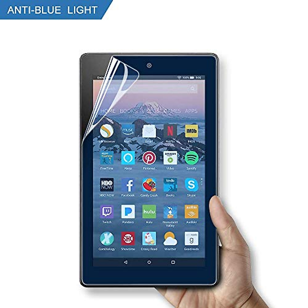 Fire HD 8 screen protector,Anti Blue Light Screen Protector for All-new Fire HD 8/HD 8 Plus/HD 8 Kids Tablet 8 Inch (10th Generation,2020 Release),High Definition/Scratch Resistant/Easy Installation