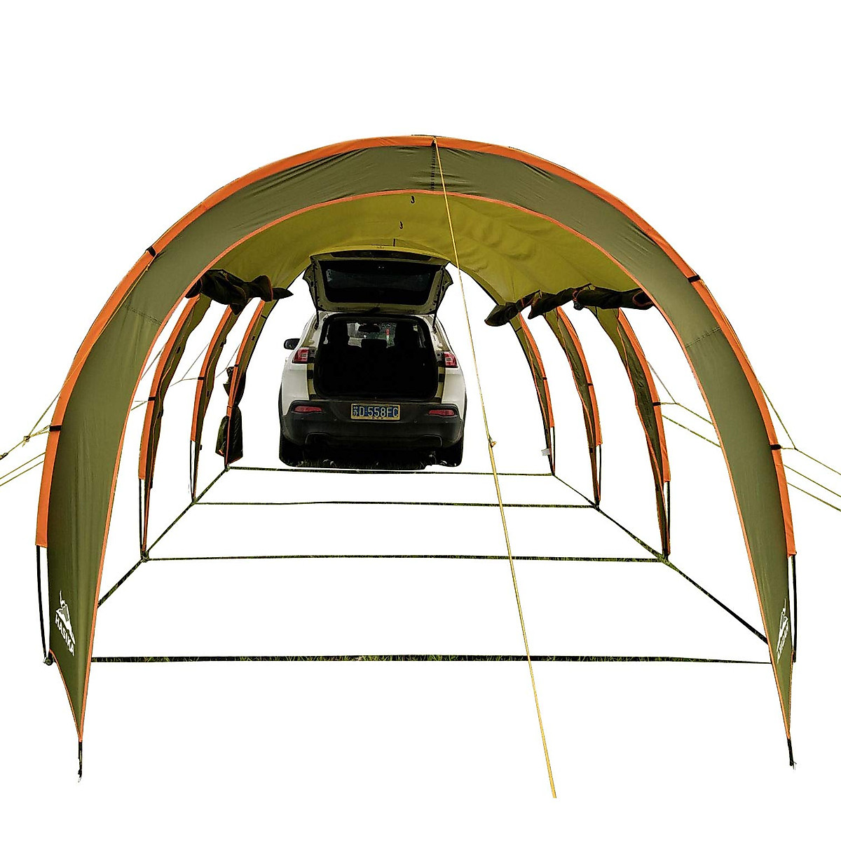 Car Camping Shade Awning Canopy for 8-10 Person Family Party Tent Picnic,BBQ,Friends Gathering Waterproof Lightweight Easy Setup 15 * 10 FT