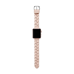 Kate Spade New York women's pink leather band for apple watch®, 38/40/41mm and 42/44/45/49mm