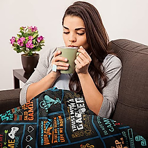 Punofell Best Gaming Gifts for Men - Game Room Decor Gift for Boys/Men - Gamer Gifts Ideas- Gifts for Gamers - Video Game Lover Gifts - Gift for Game Lovers - Gifts for Gaming Blanket 50" x 60"
