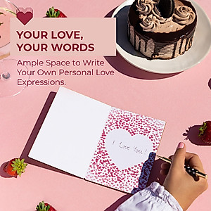 Valentine’s Day Cards for Her Him, Wood Valentines Cards for Husband Wife, Anniversary Card by HeartSpace, Classic Hearts Design: Wooden Greeting Cards, Handmade Made from Sustainable Bamboo, Love Card, Valentines Day Gift, Valentine Card, Valentine's Day